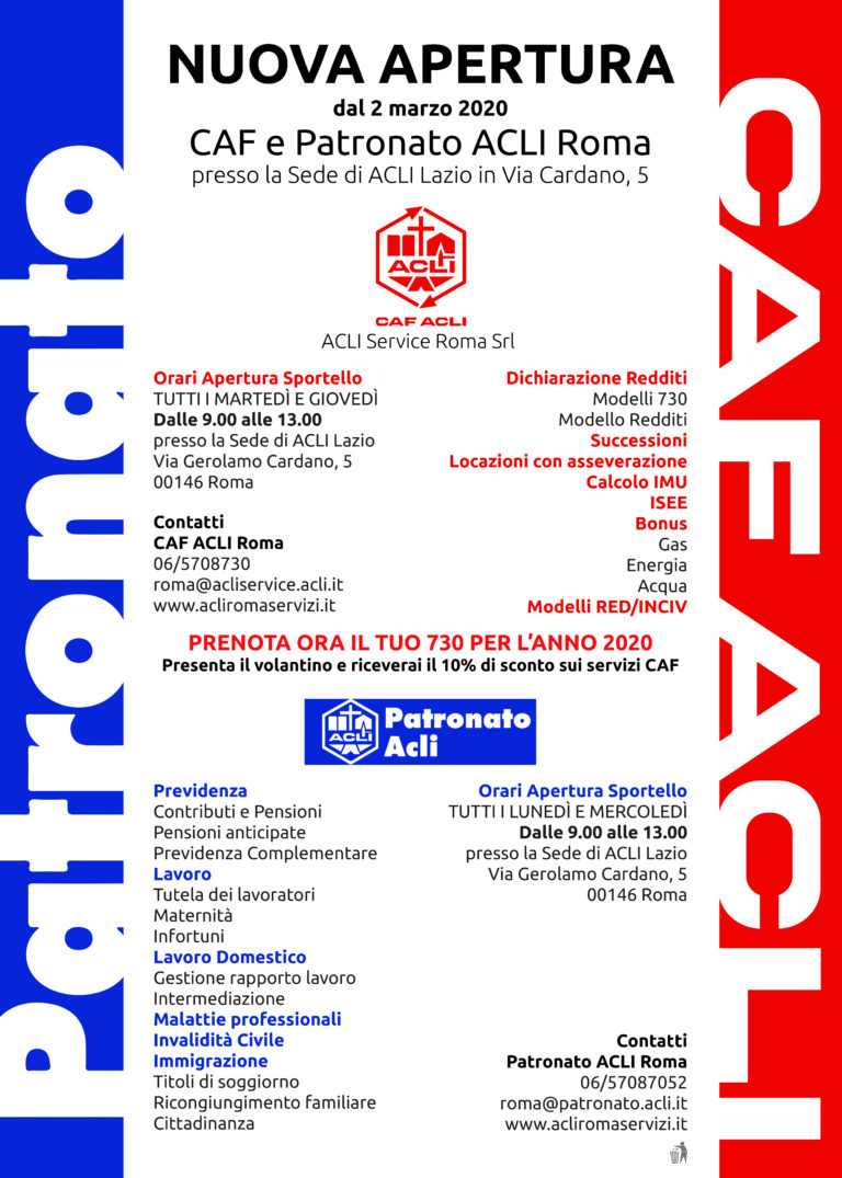Marconi | Servizi di CAF e Patronato delle ACLI di Roma
